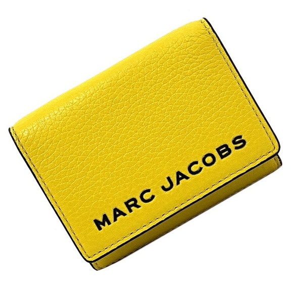 Marc Jacobs | Bags | Marc Jacobs Trifold Wallet Yellow Gray The Hold ...
